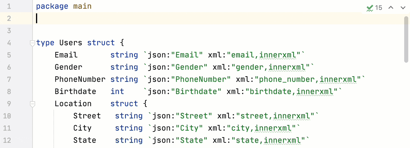 Working With JSON GoLand Documentation