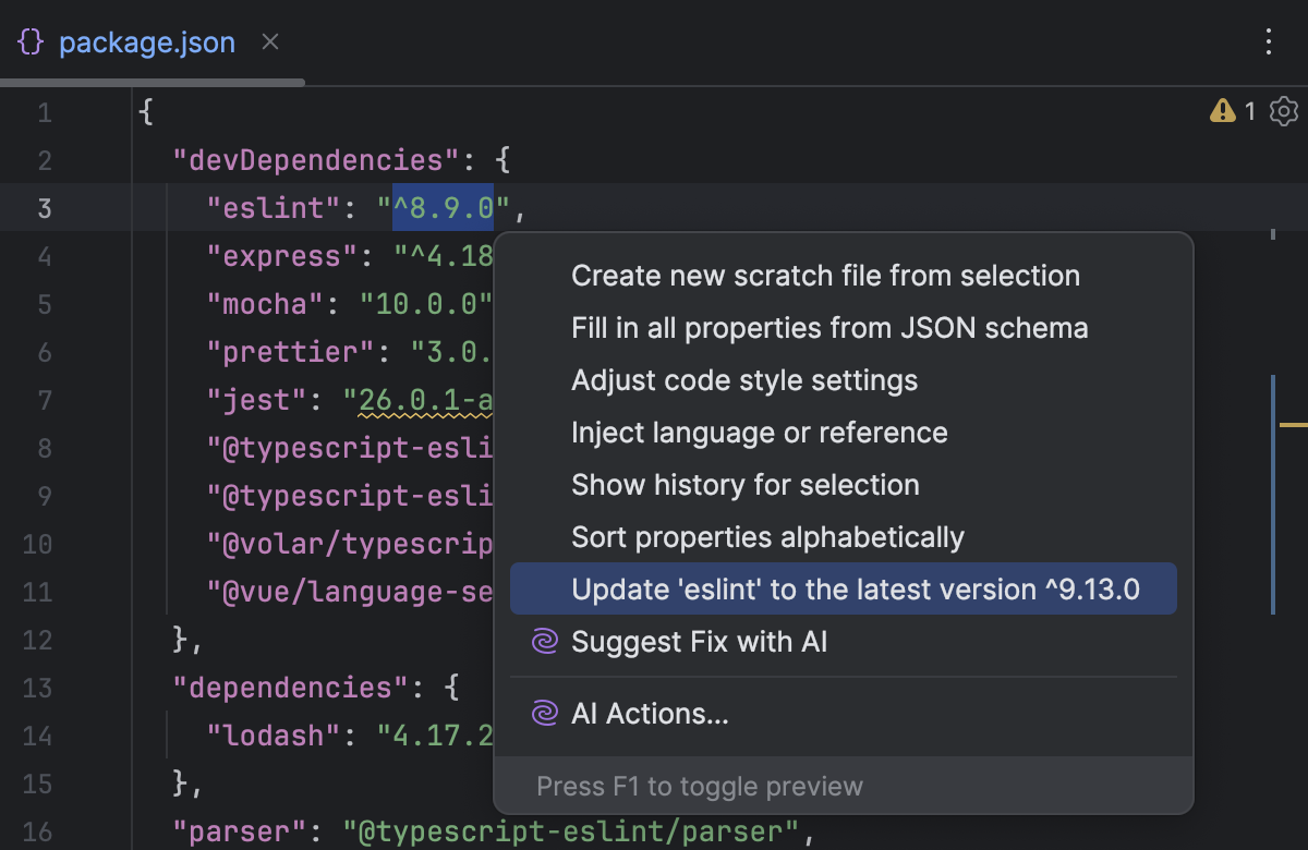npmpnpm 和 yarn IntelliJ IDEA 文档