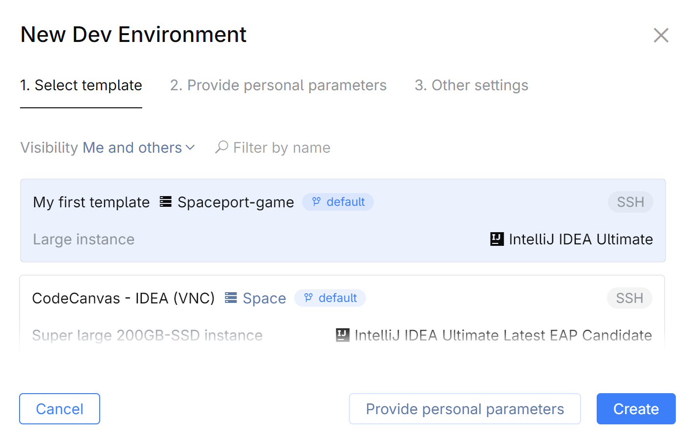 Open Code in Dev Environment | JetBrains CodeCanvas Documentation