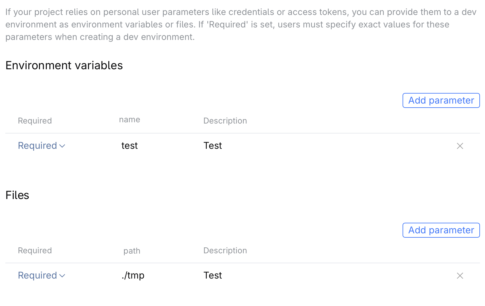 Personal Parameters (Secrets) | JetBrains CodeCanvas Documentation