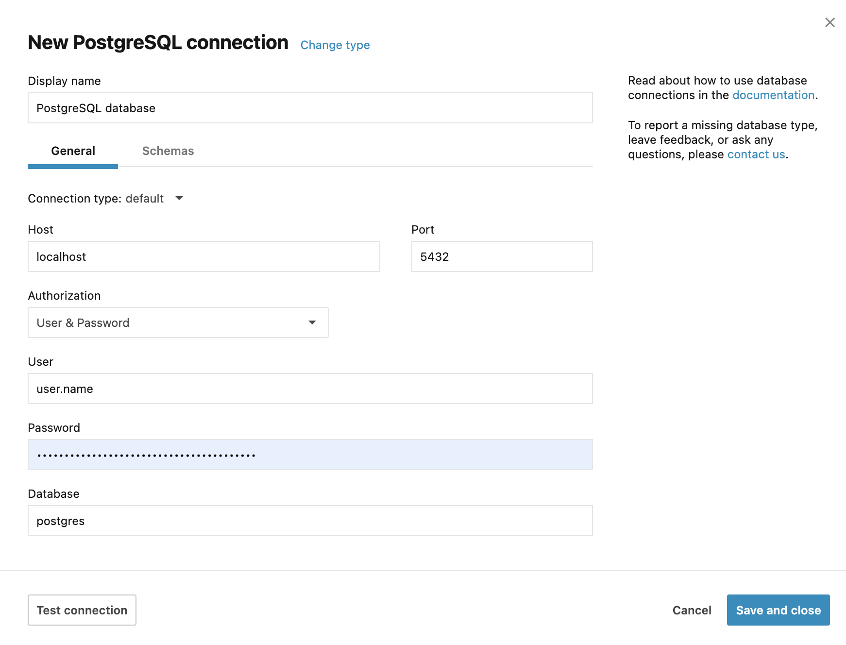 Database integration | Datalore Documentation