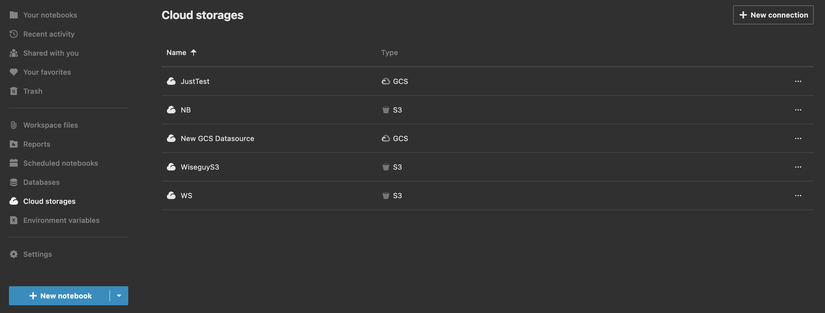 Use cloud storage data sources | Datalore Documentation