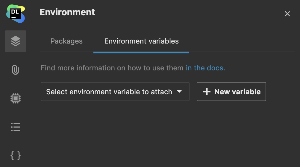 Environment Variables Datalore Documentation 