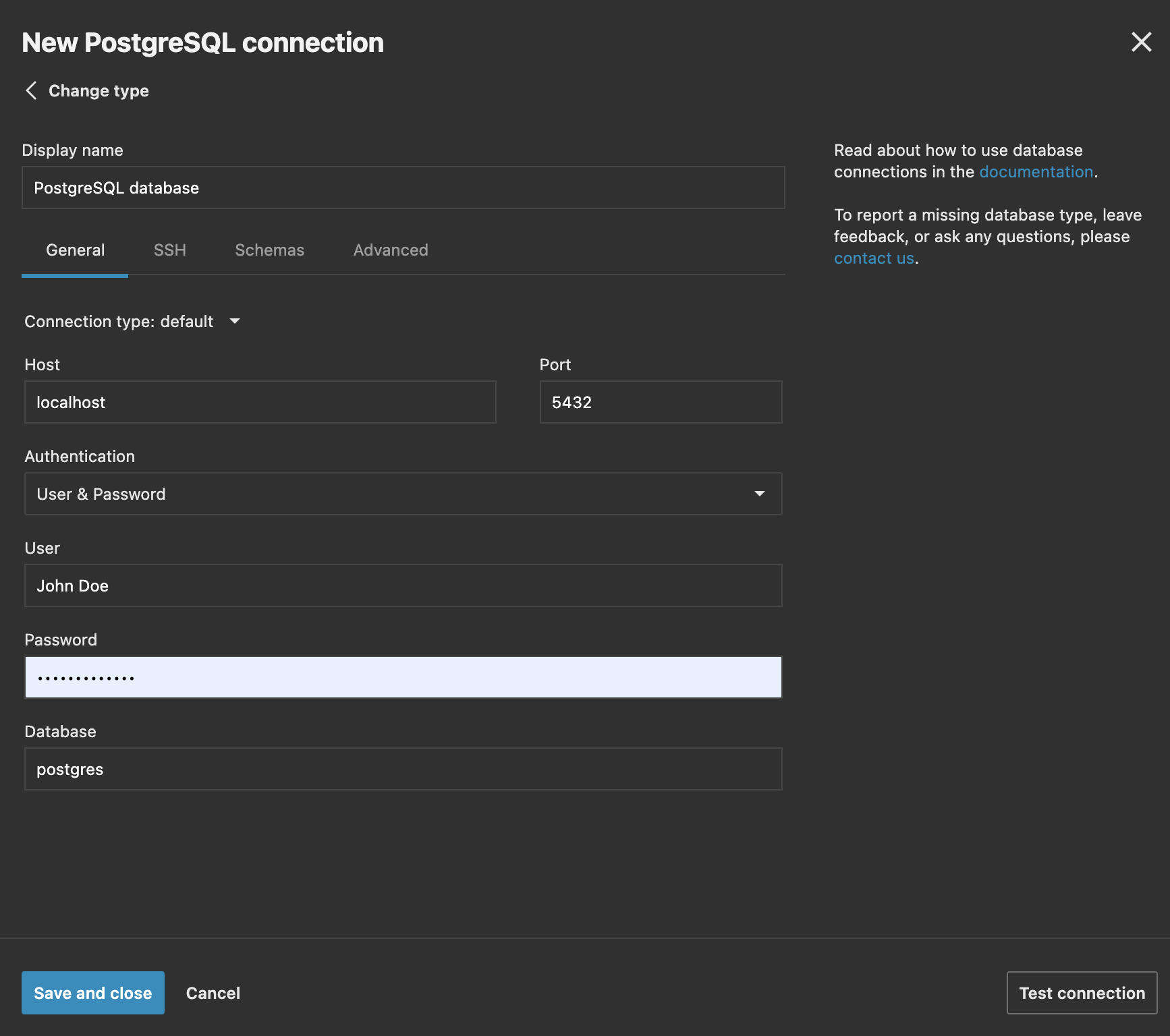Database Connections As Workspace Resources Datalore Documentation