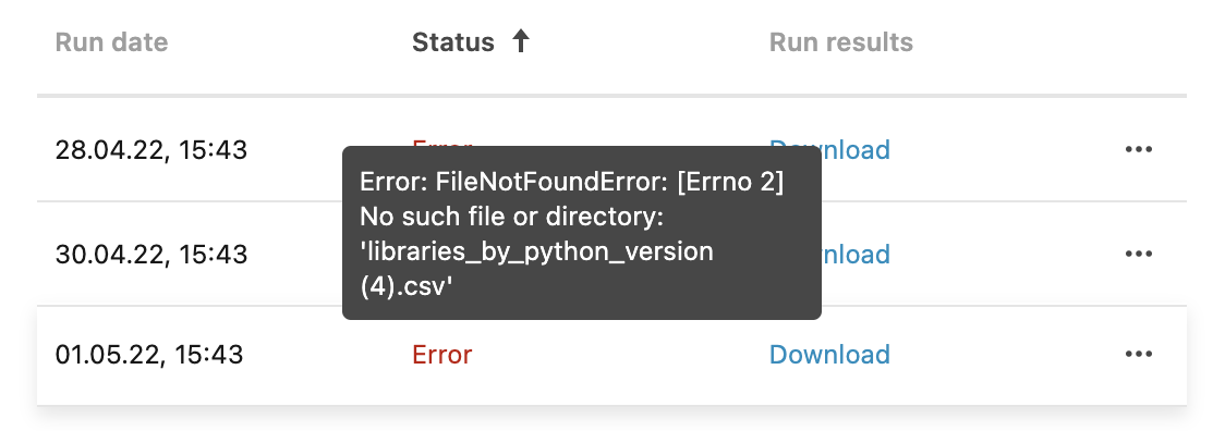 Scheduling | Datalore Documentation