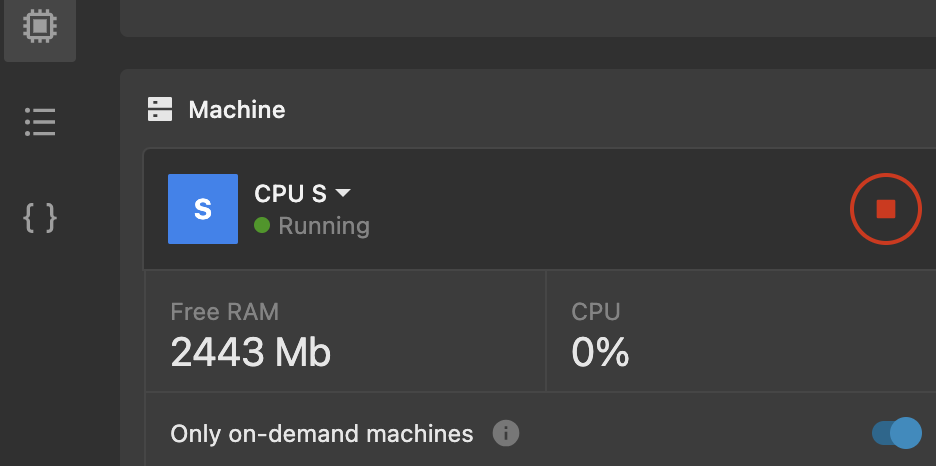 Use CPU and GPU machines | Datalore Documentation