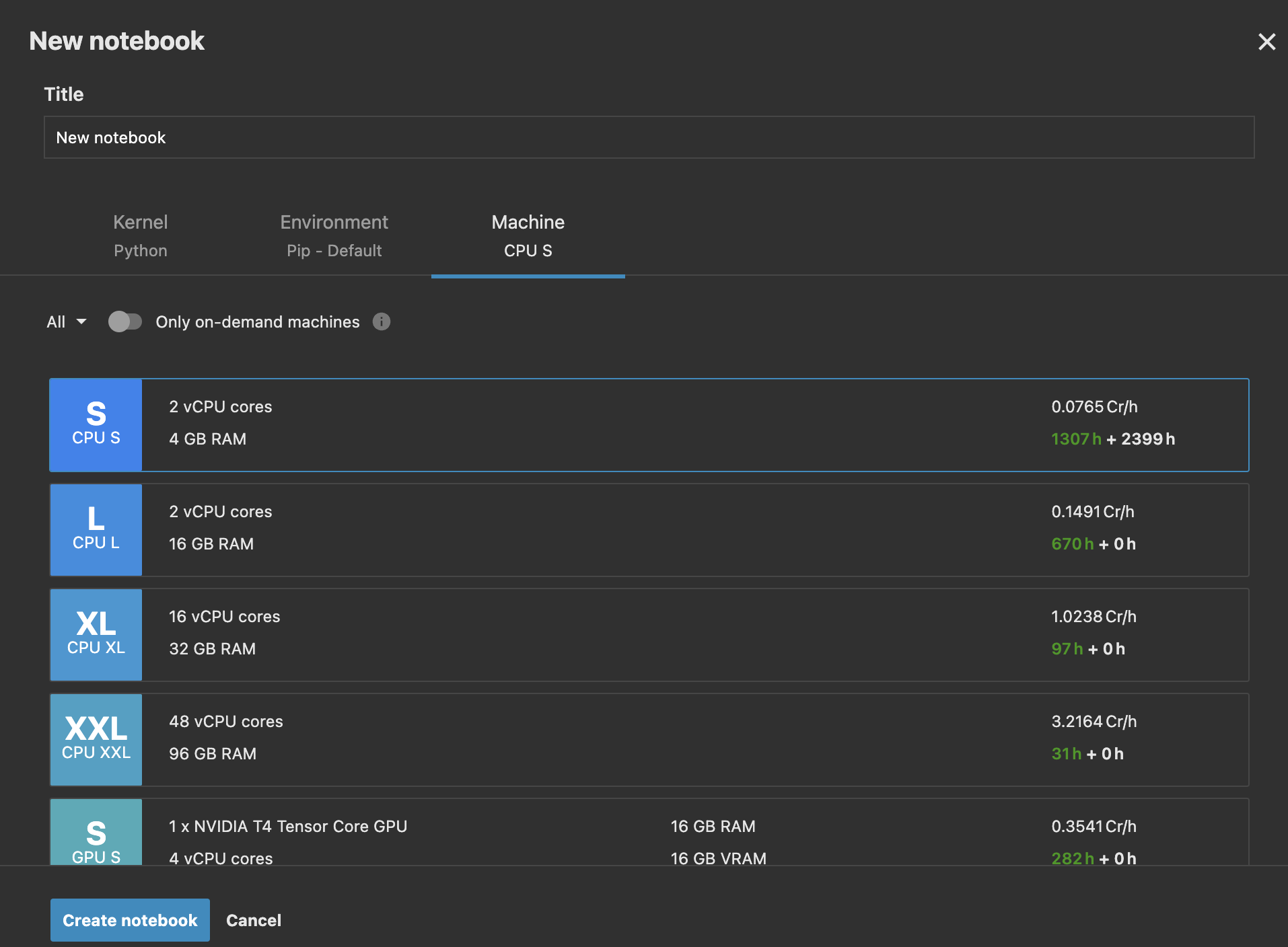 Manage notebooks | Datalore Documentation