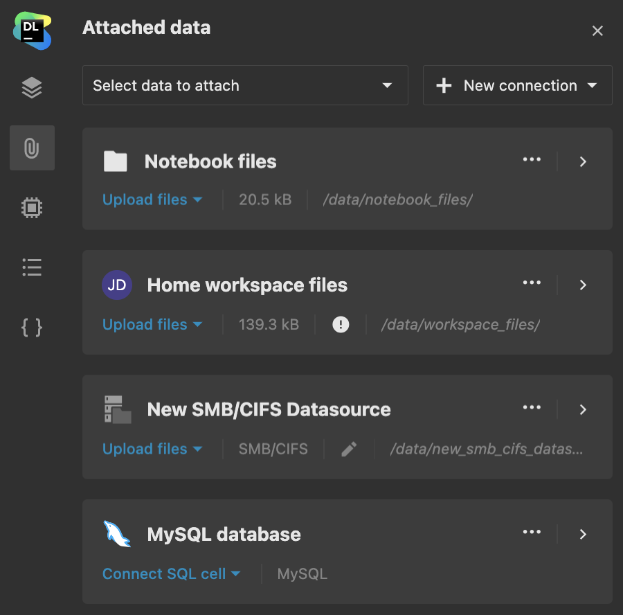 Manage Files Attached To A Notebook Datalore Documentation 3858
