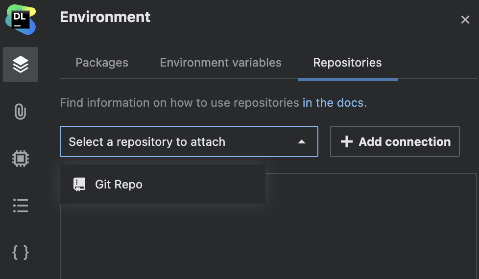 Use Git repositories as workspace resources | Datalore Documentation
