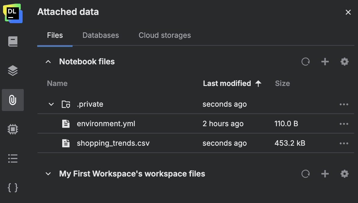 Quick start tutorial | Datalore Documentation