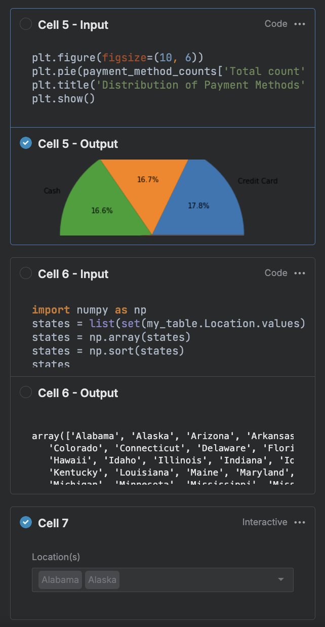 Quick start tutorial | Datalore Documentation