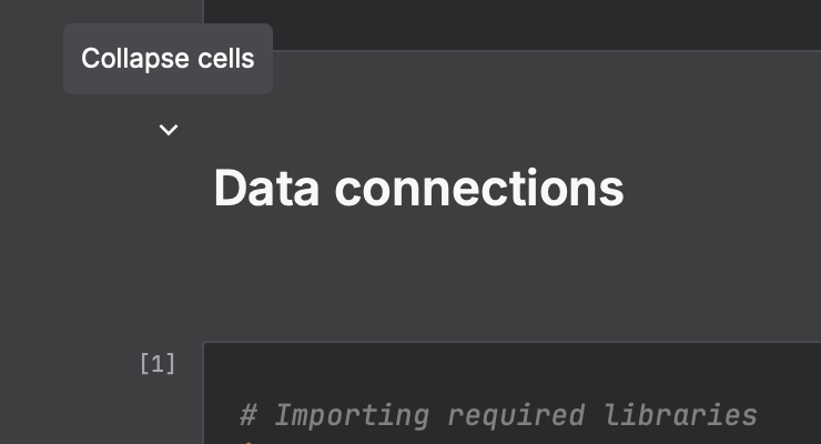 Notebook structure | Datalore Documentation