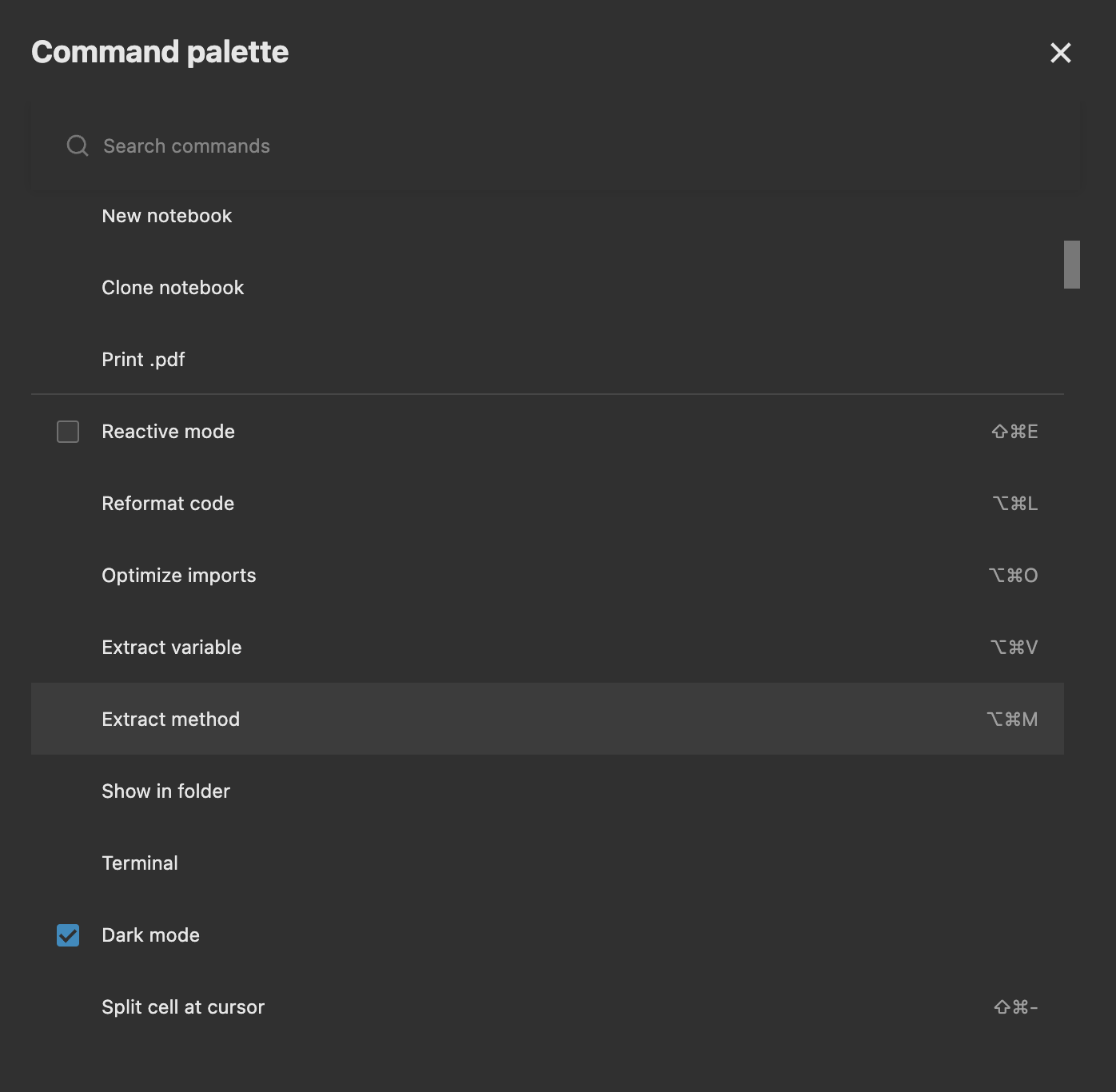 Feedback and reference options | Datalore Documentation