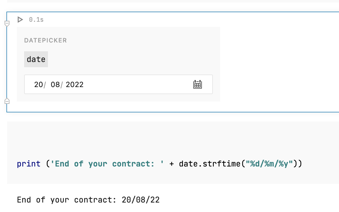 Make your output interactive | Datalore Documentation