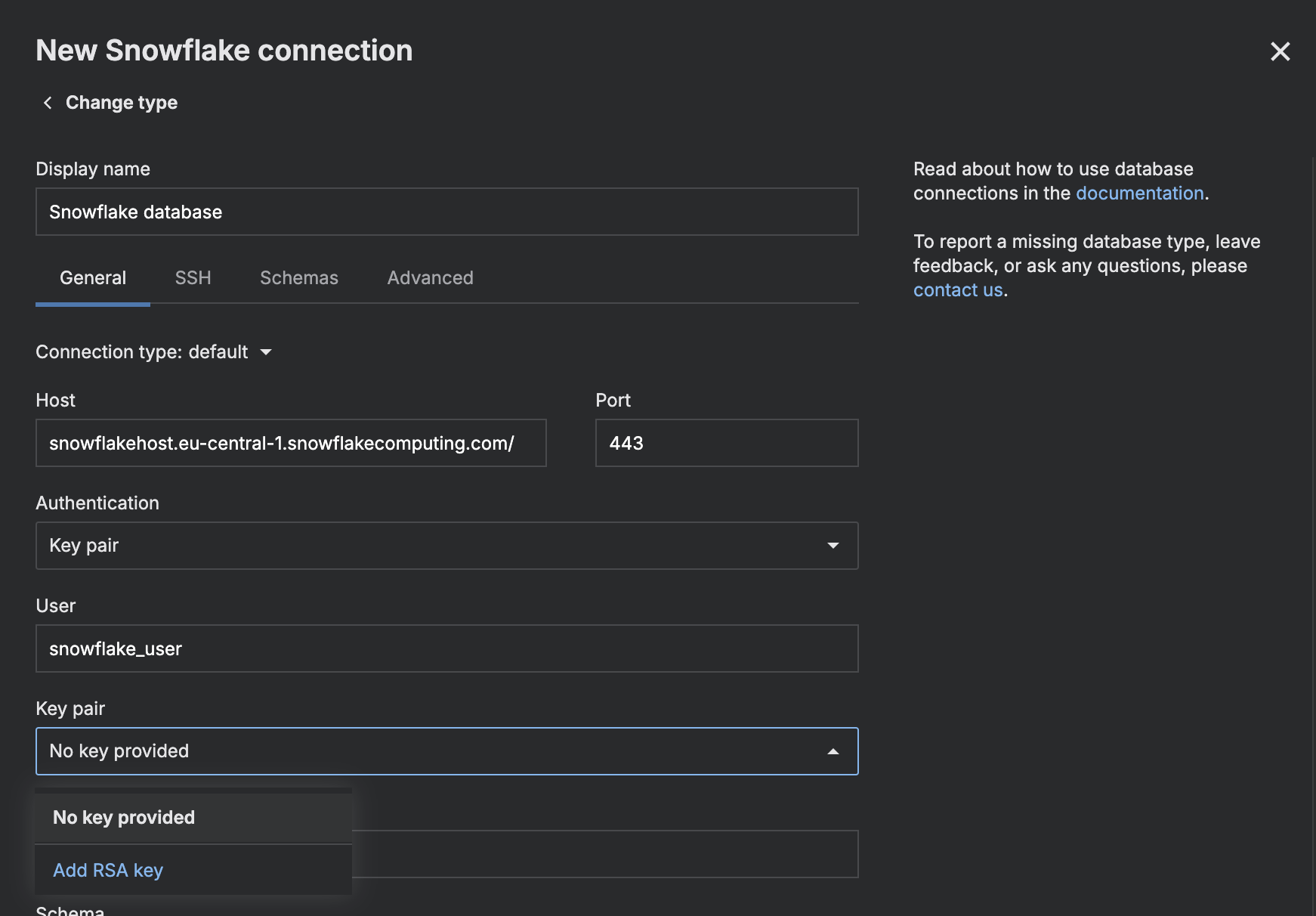 Snowflake | Datalore Documentation