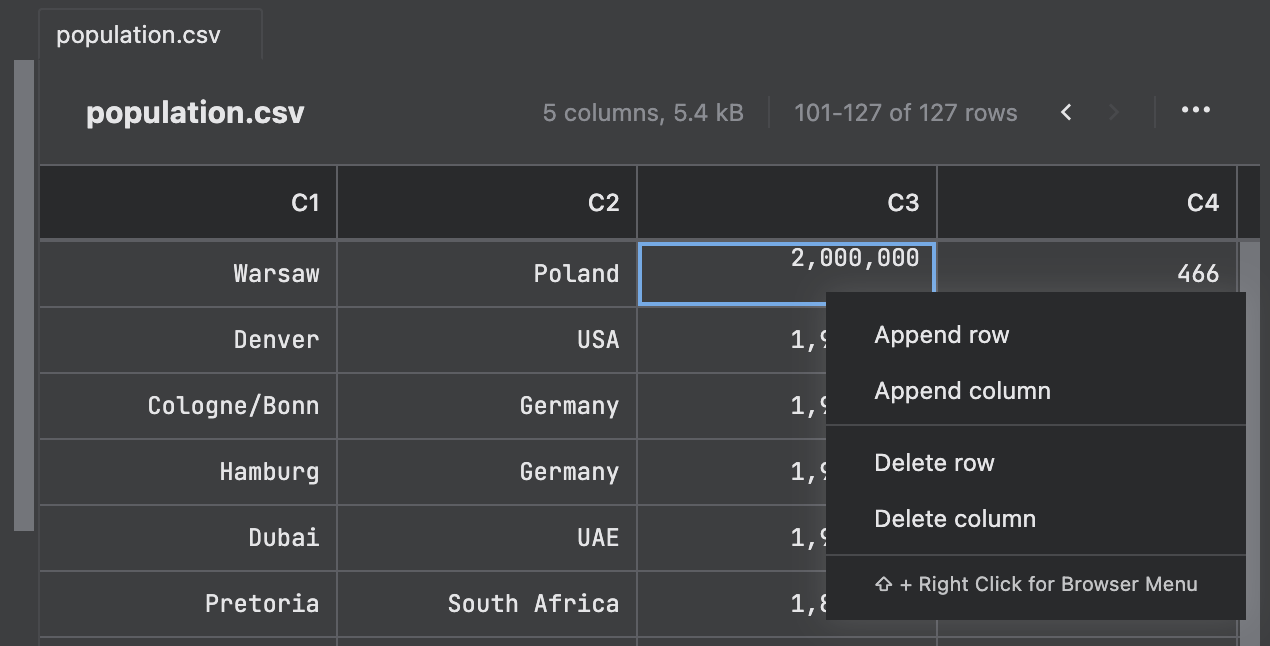 View, edit, and use attached files | Datalore Documentation