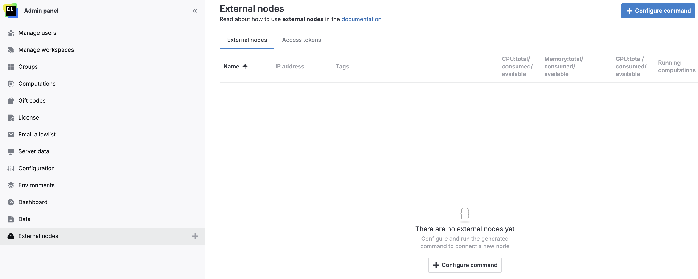 Set up external agents | Datalore Documentation
