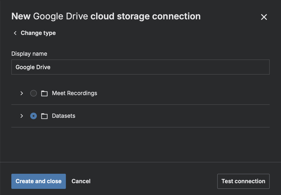 Connect to Google Drive | Datalore Documentation