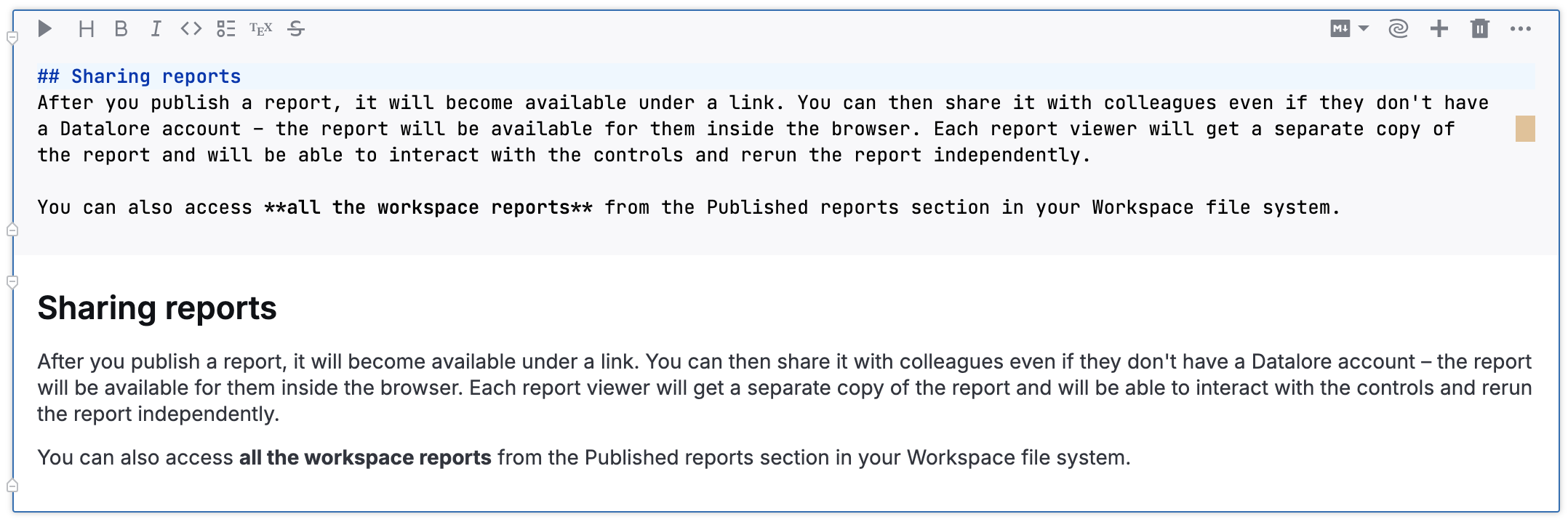 Learn editor basics | Datalore Documentation