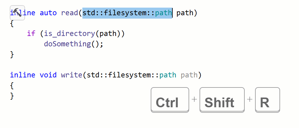 Refactorings for C++ | ReSharper Documentation