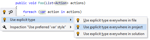 Code Syntax Style Implicitexplicit Typing Var Keyword Resharper Documentation