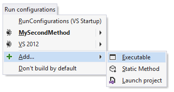 Run configurations | ReSharper Documentation