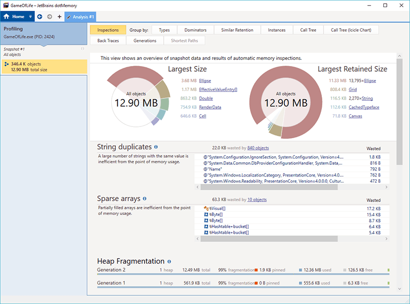 开始使用 dotMemory | dotMemory 文档