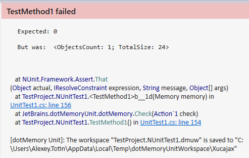Get Started | dotMemory Unit Documentation