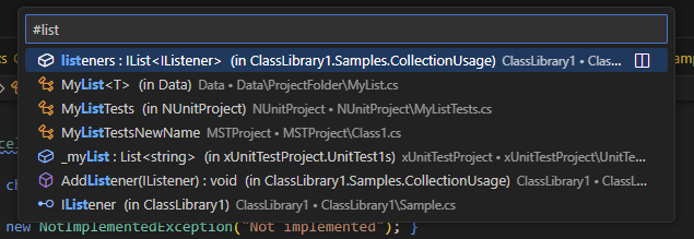 Search code | ReSharper for Visual Studio Code Documentation