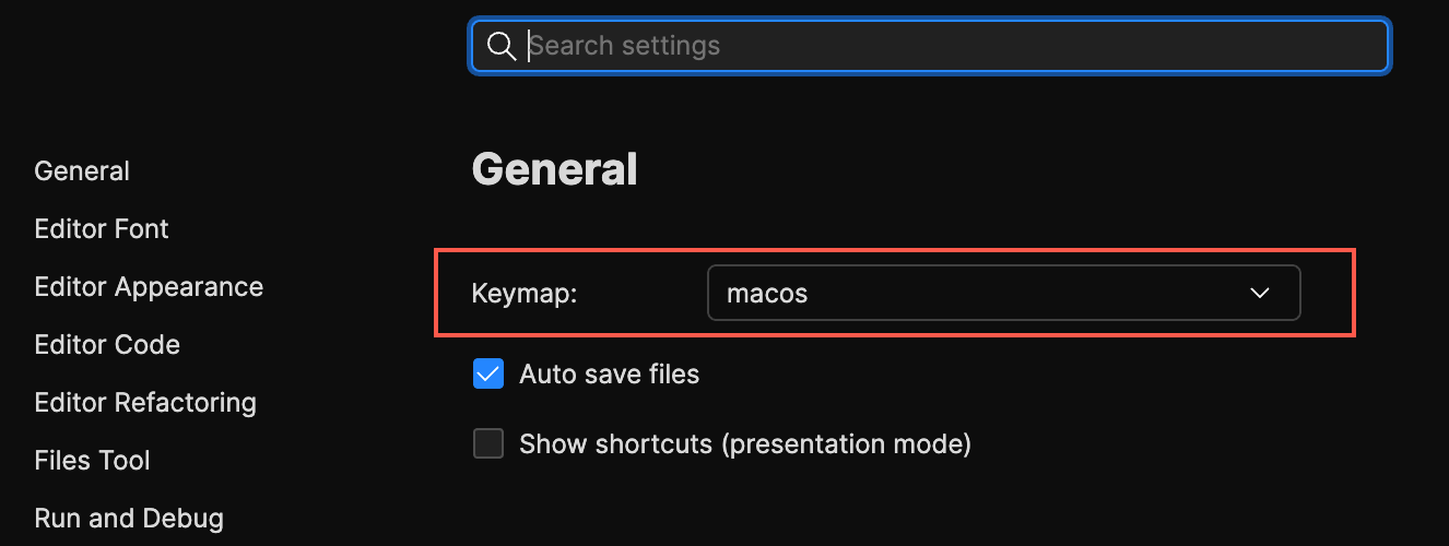 Keymap | JetBrains Fleet Documentation