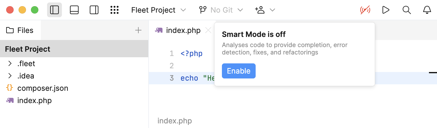 Getting started with PHP | JetBrains Fleet Documentation