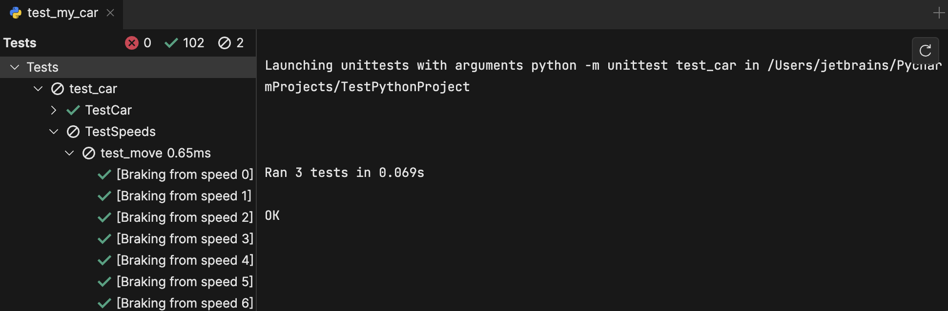 Using unittest | JetBrains Fleet Documentation Using unittest | JetBrains Fleet Documentation