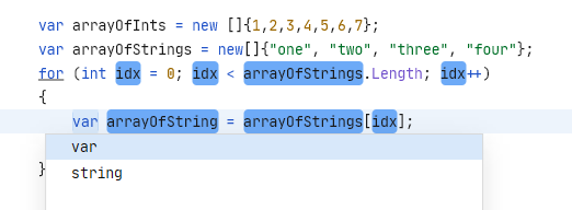 Live templates in C# | JetBrains Fleet Documentation