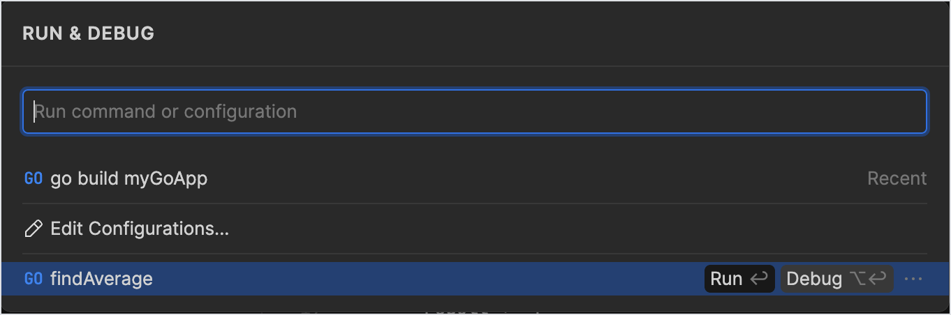 Debug Go code | JetBrains Fleet Documentation