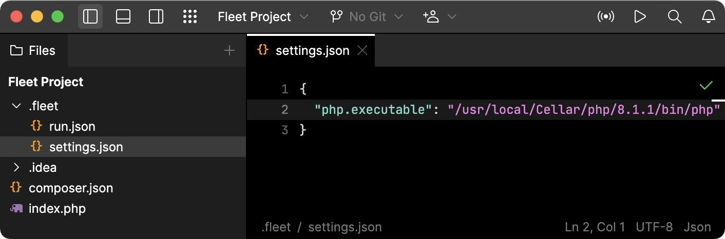 Getting started with PHP | JetBrains Fleet Documentation