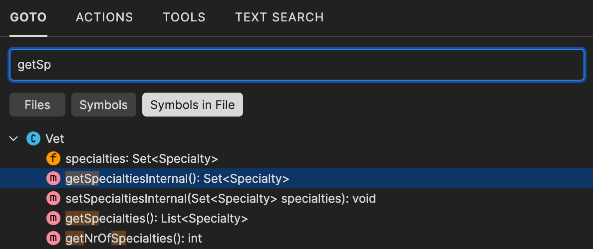Search and navigate | JetBrains Fleet Documentation