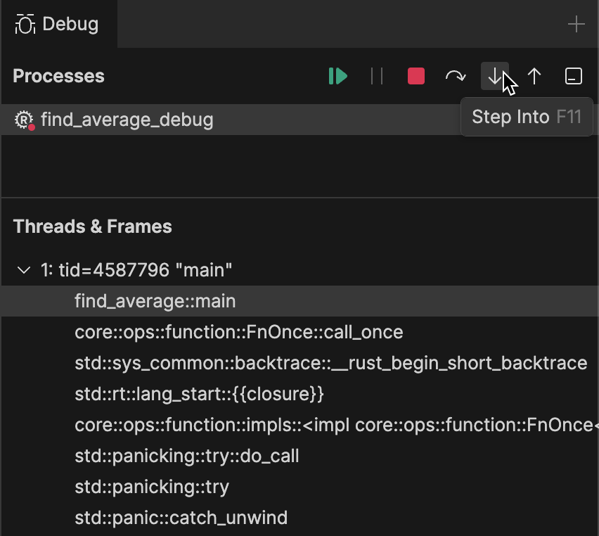 Debug Rust code | JetBrains Fleet Documentation