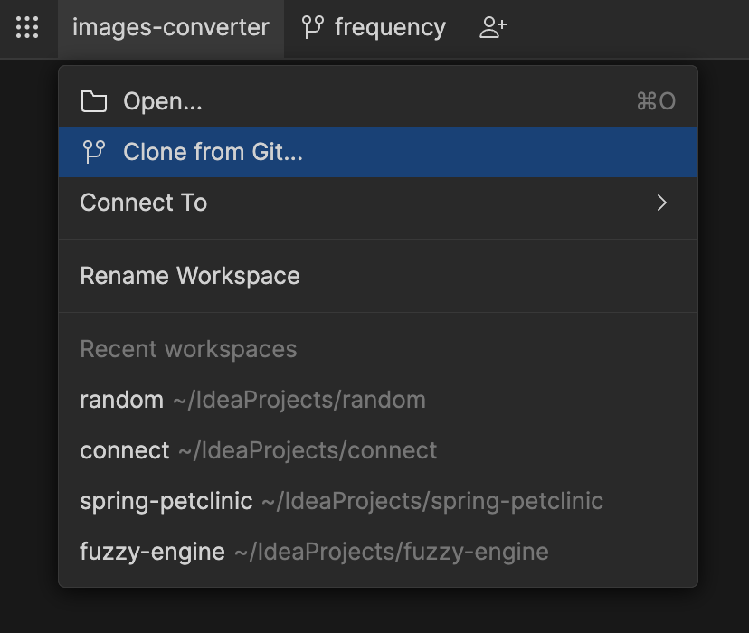 Workspace | JetBrains Fleet Documentation