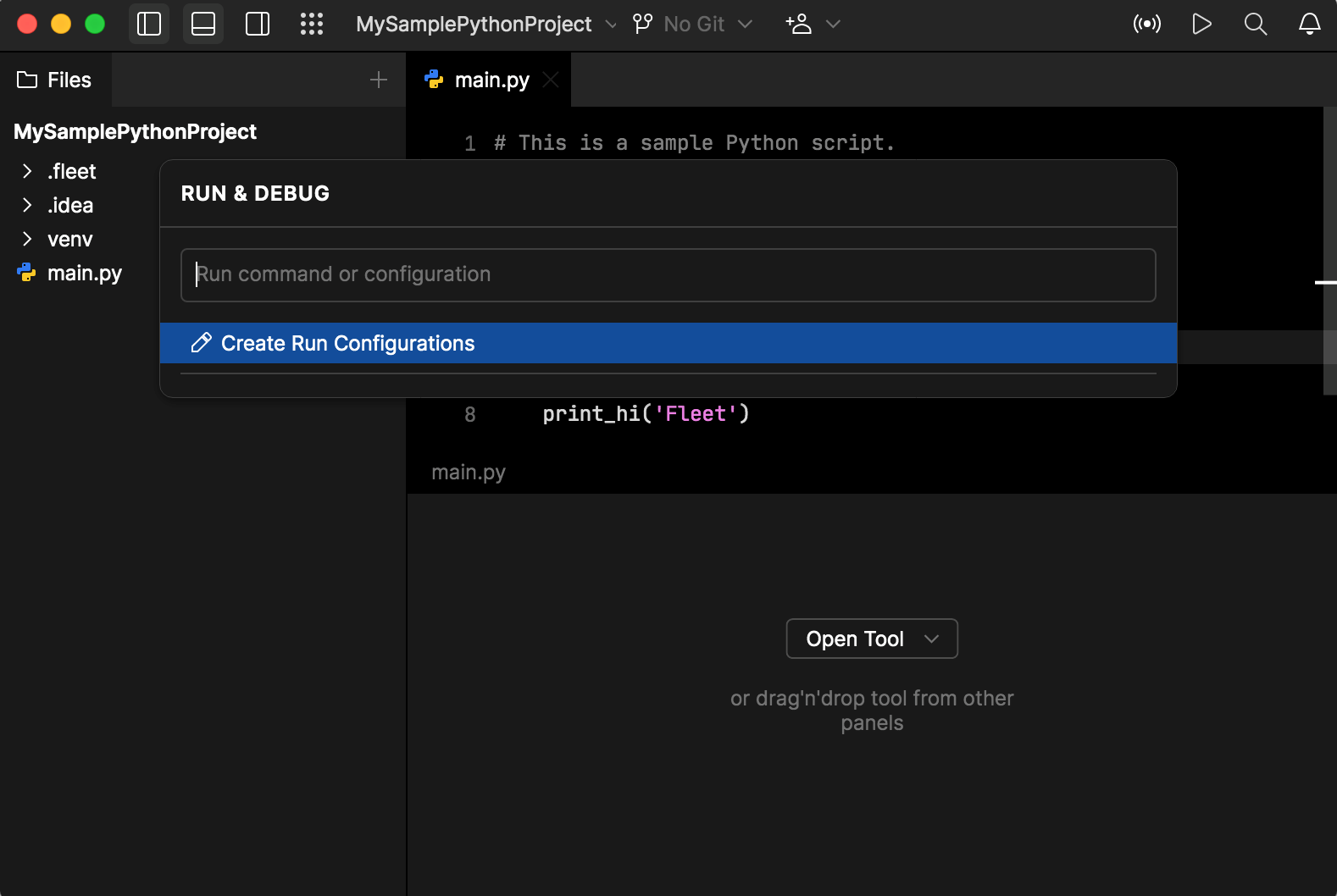 Run Python Code Jetbrains Fleet Documentation