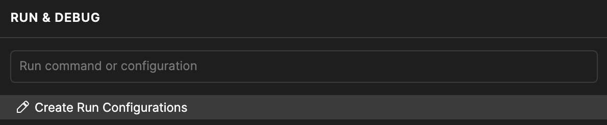 Run configurations | JetBrains Fleet Documentation