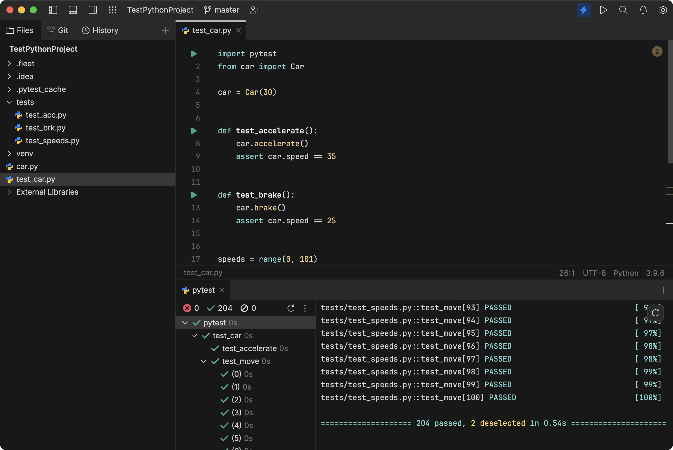 Python run configurations | JetBrains Fleet Documentation