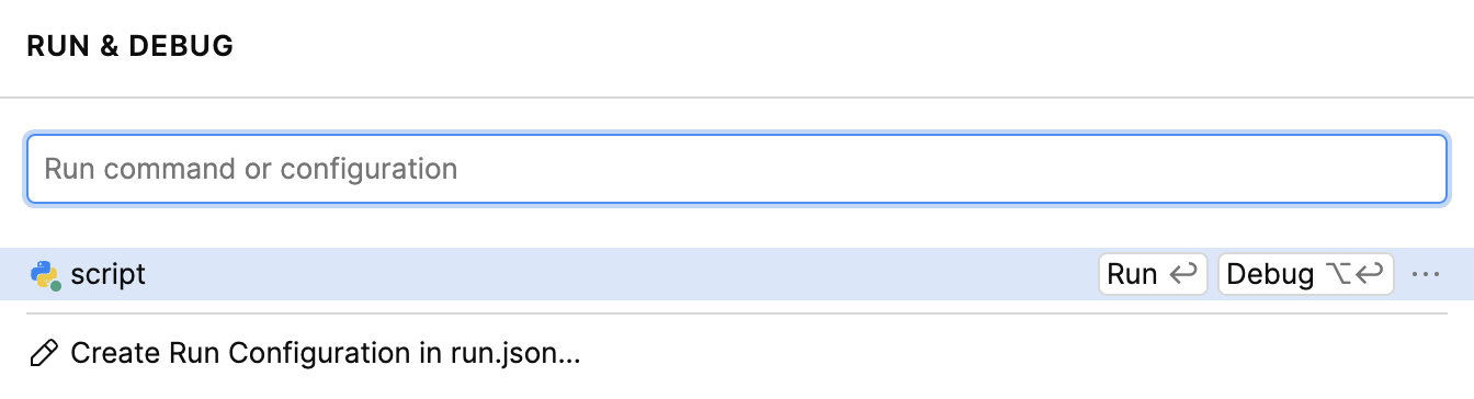 Run Python code | JetBrains Fleet Documentation