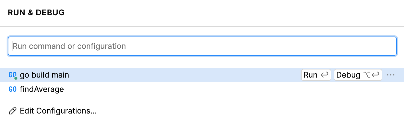 Run Go code | JetBrains Fleet Documentation