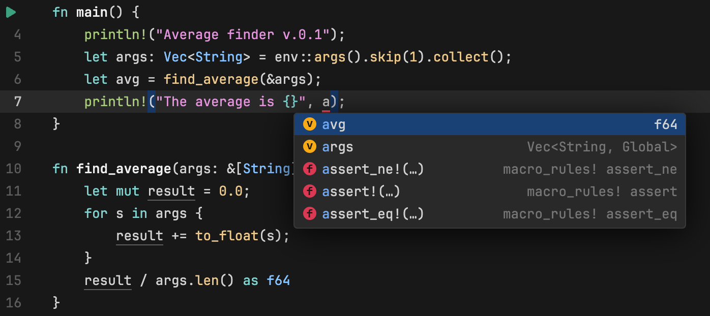 Coding assistance in Rust | JetBrains Fleet Documentation