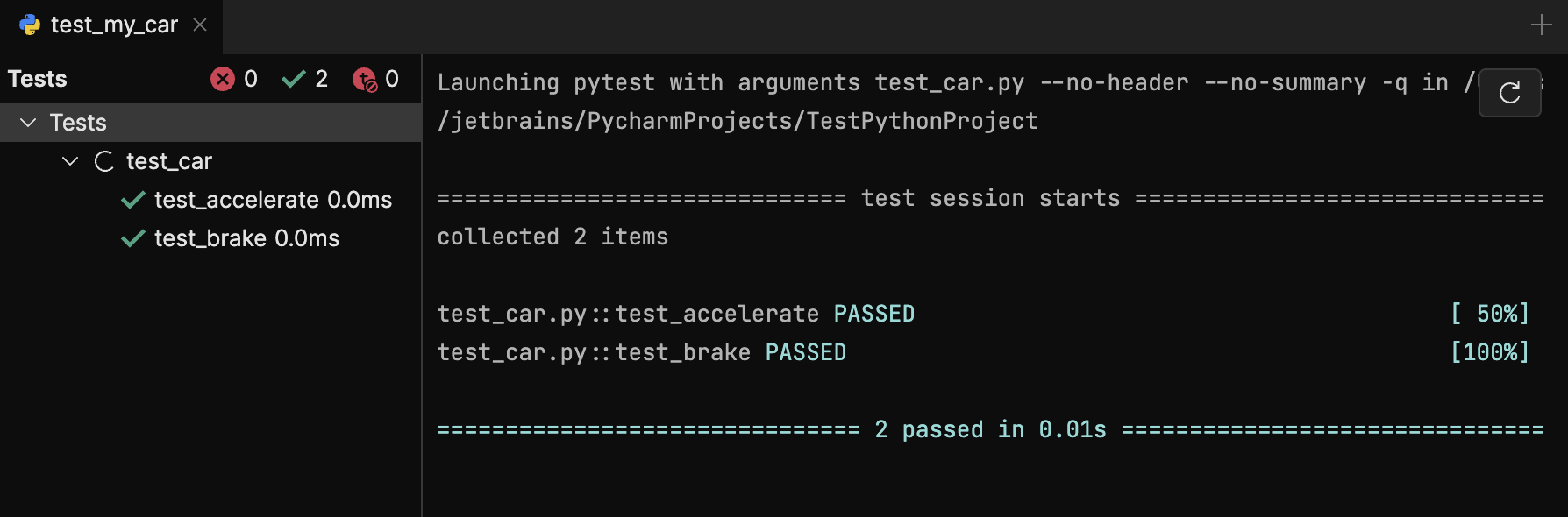 Using pytest | JetBrains Fleet Documentation