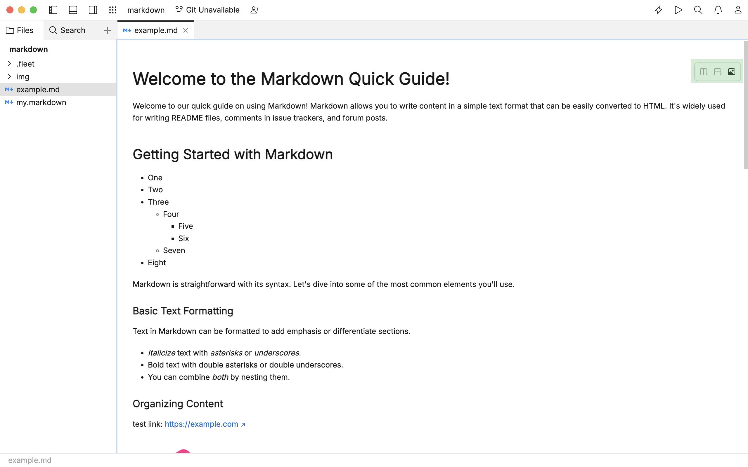 Markdown | JetBrains Fleet Documentation
