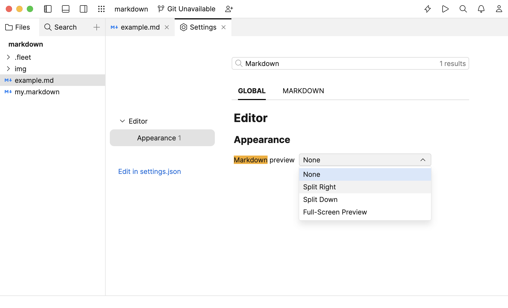 Markdown | JetBrains Fleet Documentation