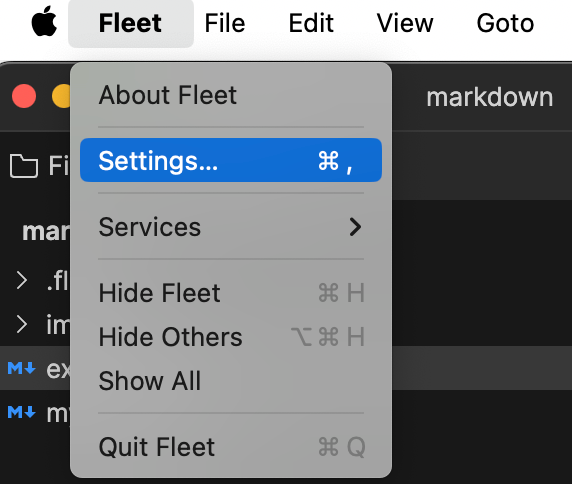 Markdown | JetBrains Fleet Documentation