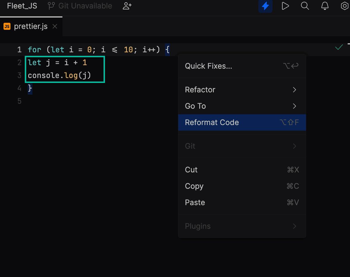 Getting started with JavaScript and TypeScript | JetBrains Fleet ...