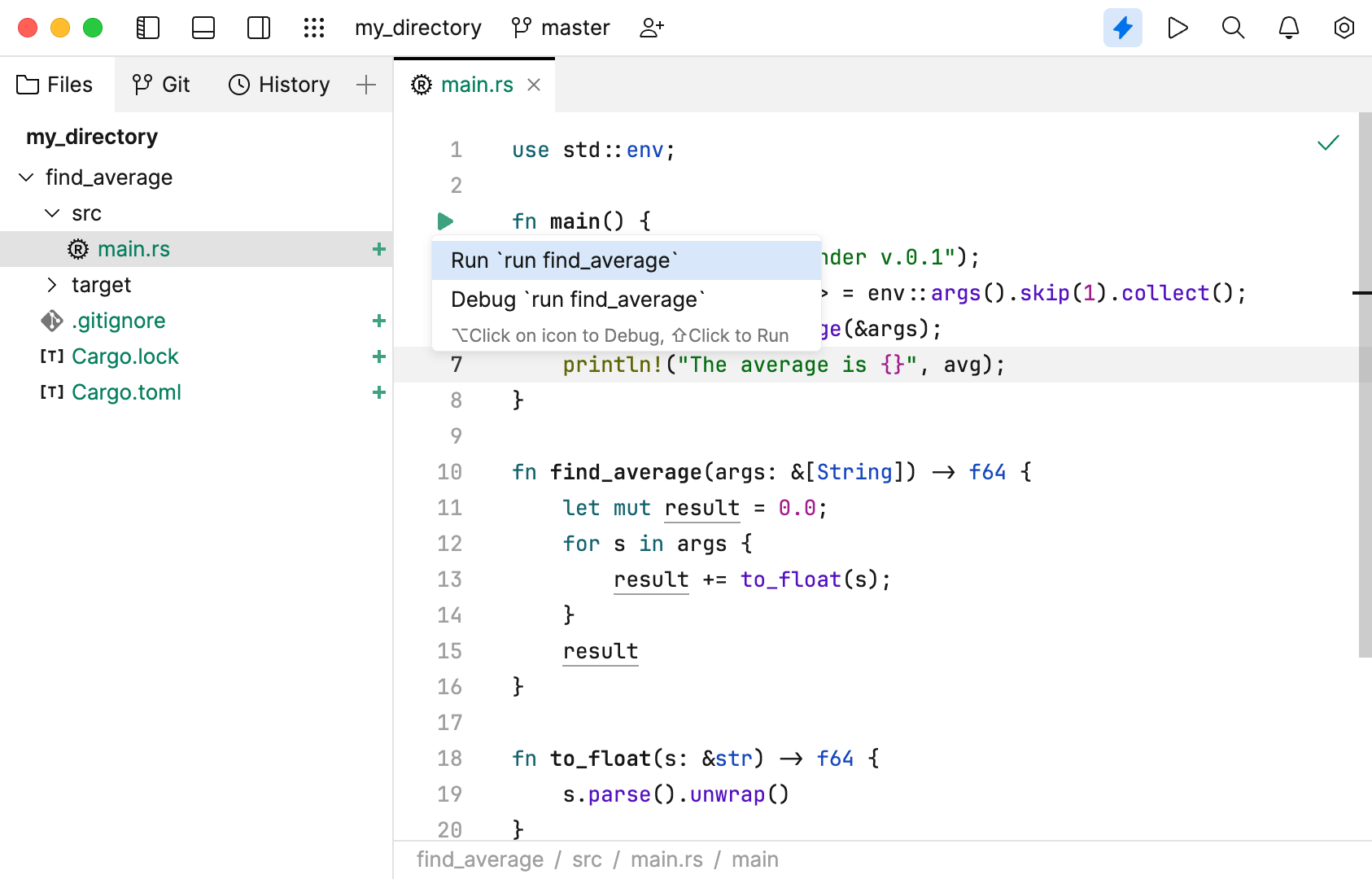 Run Rust code | JetBrains Fleet Documentation